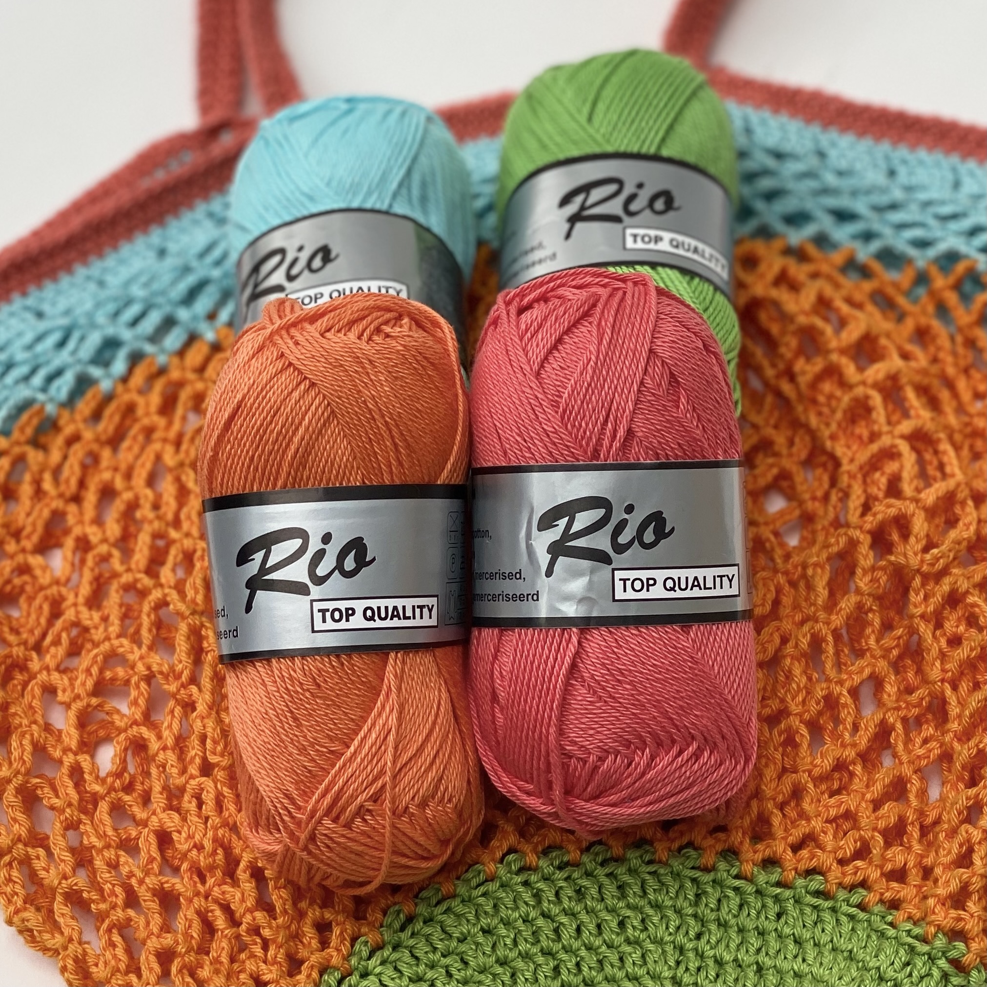 Crochet kit - NET BAG "SUN" - Rio - La Lainière de Wazemmes